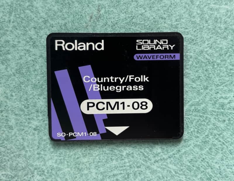 Roland PCM1-08 Country/Folk/Bluegrass Waveform Data Card | Reverb