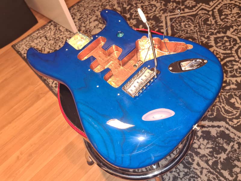 Fender Stratocaster Body Semi loaded 2012 - Transparent | Reverb