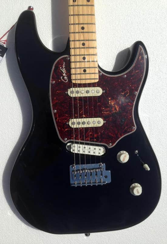 Godin Progression Plus Black High Gloss Maple Neck | Reverb Canada