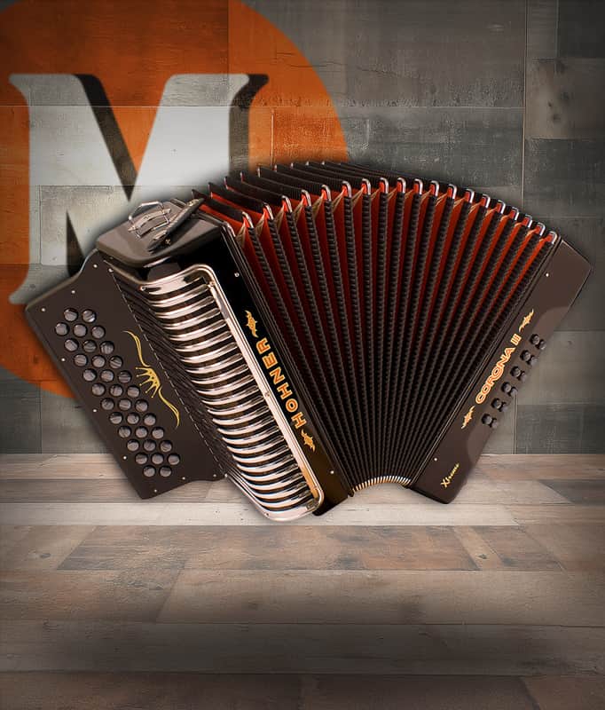 Hohner Corona II XTREME FBbEb Accordion - Jet Black (CXFB) | Reverb