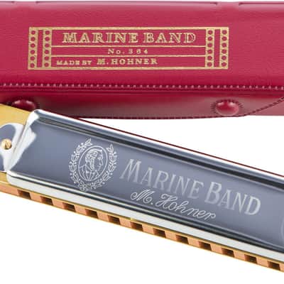 Hohner Marine Band Harmonica (12 Hole) Key of D (MBND12-D) | Reverb