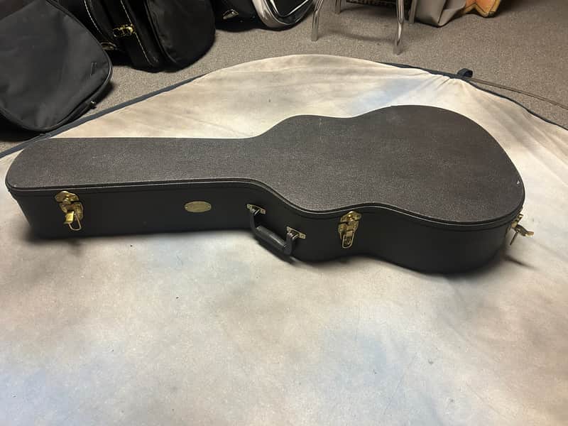 Martin Acoustic Guitar Hard Case Black w/Green | Reverb