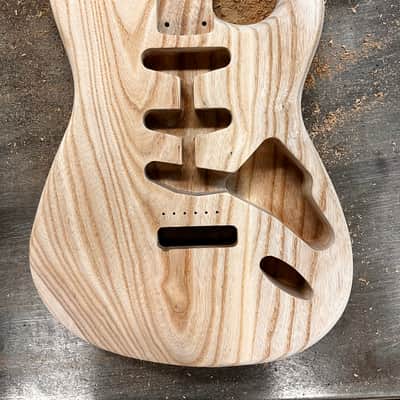 Unbranded Super Strat Body-Northern Swap Ash | Reverb