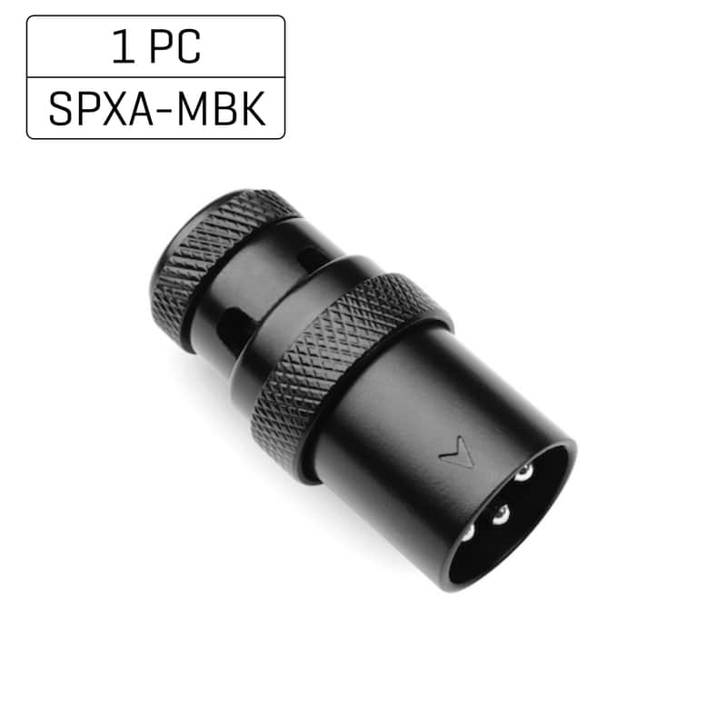 SquarePlug SPXA-MBK - 1 PC (Low Profile Right Angle Male XLR) | Reverb