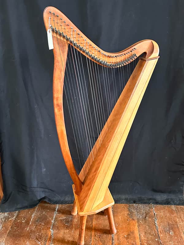 Rare David Kortier 32-String Lever Harp - Hand-built Legacy | Reverb
