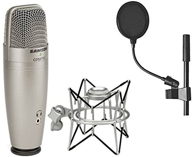 Samson C01U Pro USB Studio Condenser Microphone + Samson SP01 | Reverb