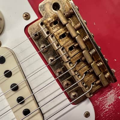 1956 Stratocaster Dennis Galuszka Masterbuilt Relic Gold | Reverb