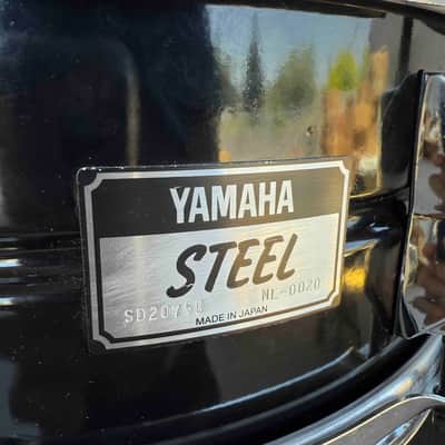~RARE!~ Yamaha Black Nickel over Steel 5.5x14 Snare Drum (Rm | Reverb