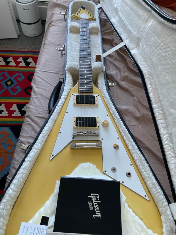 Greco Flying V 1982 White Super Real Series mij japan | Reverb UK
