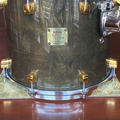 Yamaha Maple Custom - 14x12 hanging tom - Transparent Black | Reverb