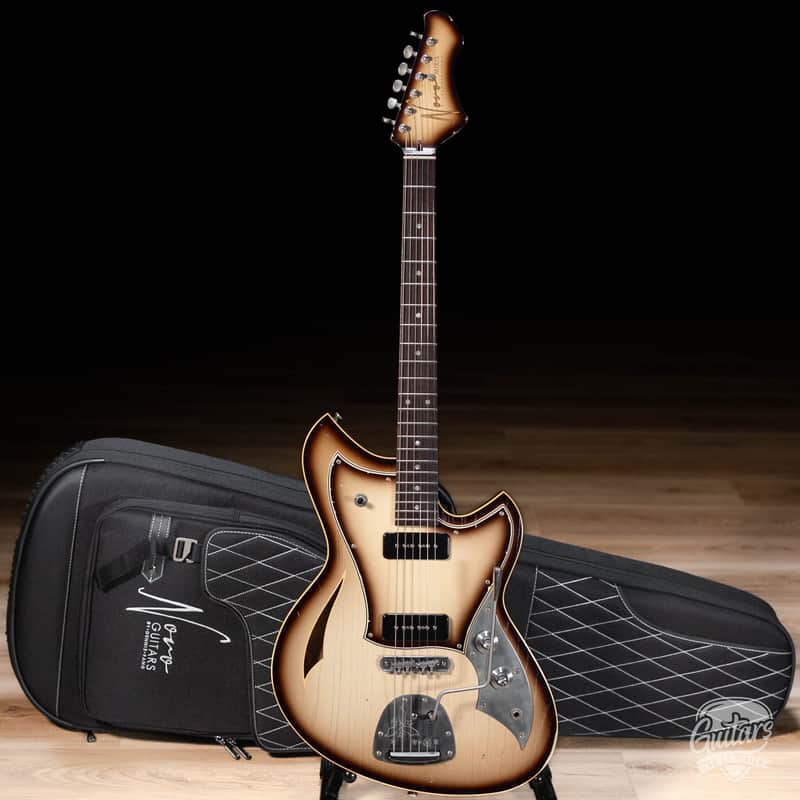 Novo Custom Miris J Semi-Hollow w/ Fralin P-90s – Toasted | Reverb
