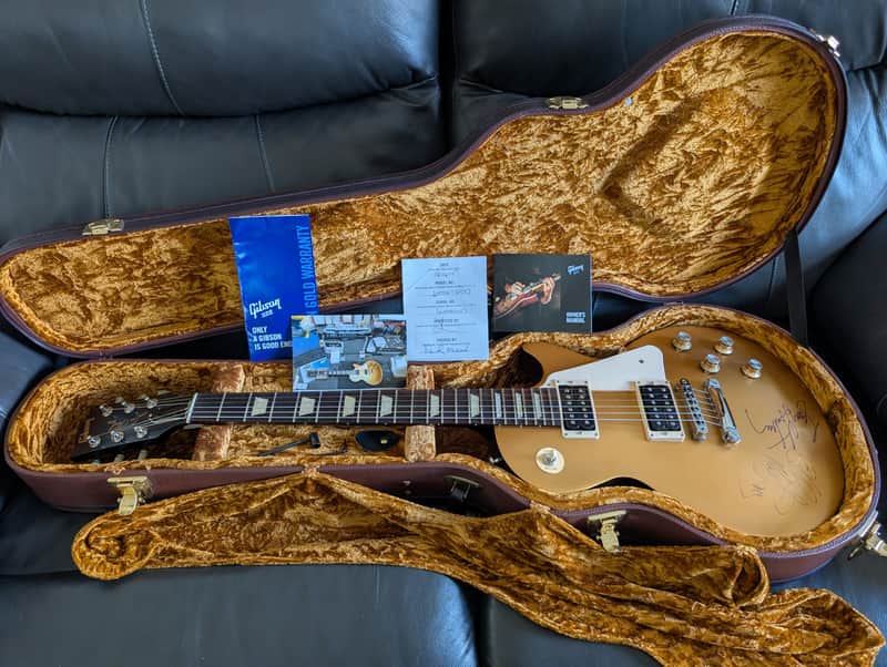 2016 Gibson Les Paul Studio '50s Tribute T - Satin Gold Top | Reverb