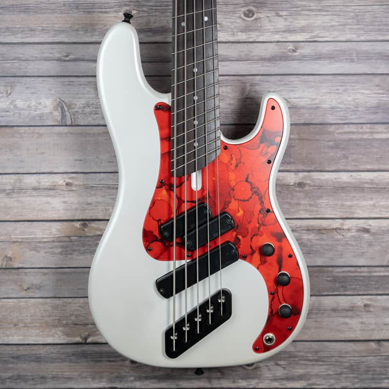 Dingwall SP1 5-String Bass Guitar | Matte Ducati Pearl White | Reverb
