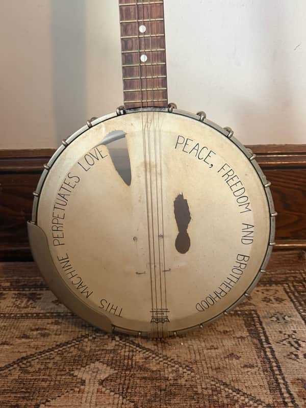 Vintage Ode 5-string Folk Model Longneck Open Back Banjo Rare | Reverb