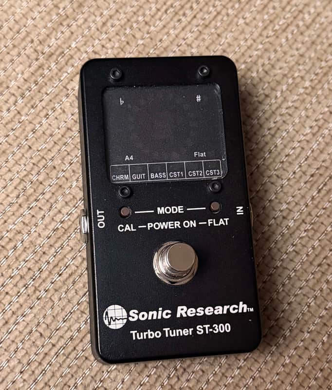 Sonic Research ST-300 Stomp Box Strobe Tuner Pedal | Reverb