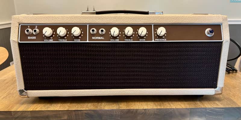 Hand Wired Clone Fender 6G6-B Blonde Bassman Head 8 Ohm 50 | Reverb