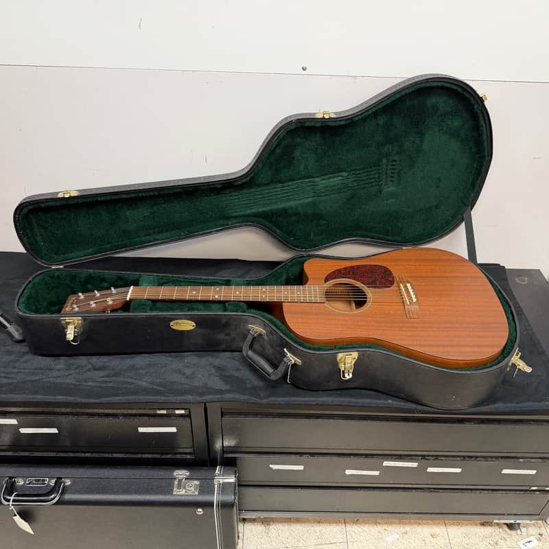 Used Martin DC-15E Acoustic Electric Guitar with Case Made in | Reverb