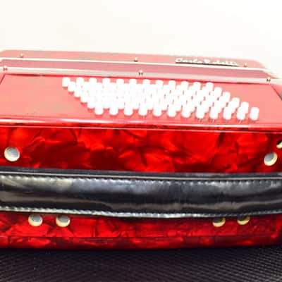 Carlo Robelli Piano Accordion, Red w/ Case & Straps | Reverb
