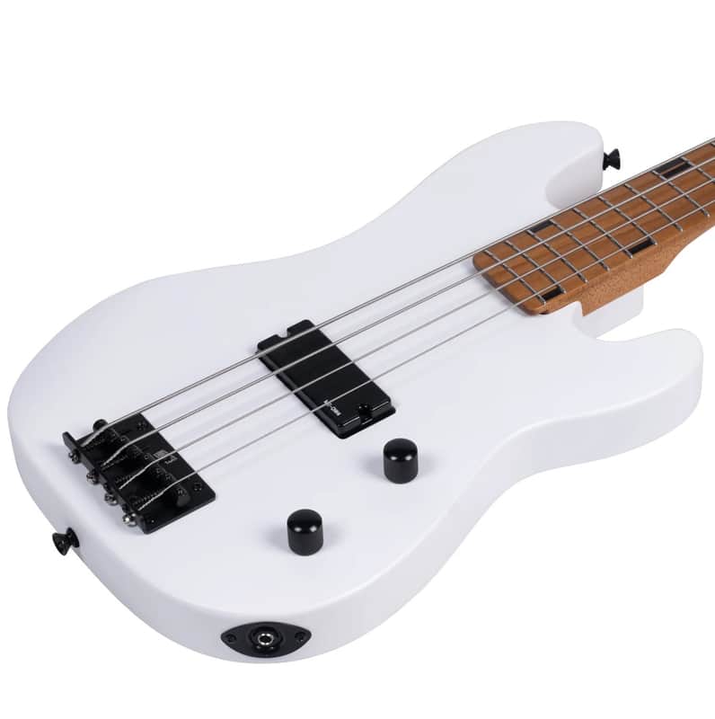 Henry's Cats MB-4 Marv, mini bass - White satin | Reverb