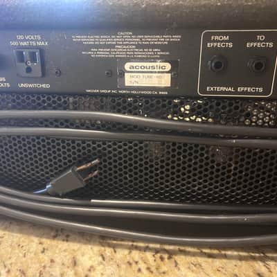 Acoustic Tube 60A Amplifier Mid 80's - Black Awesome | Reverb