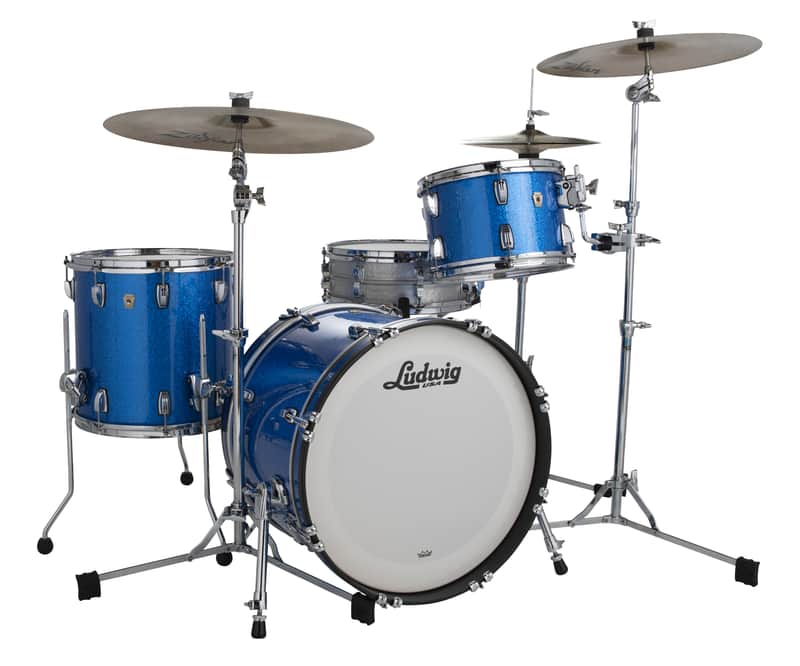 Ludwig *Pre-Order* Classic Maple Blue Sparkle Fab | Reverb