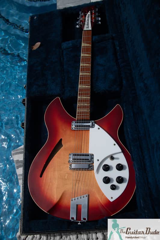 1989 Rickenbacker 360/12 - Fireglo - Set Up as a 6 String - | Reverb
