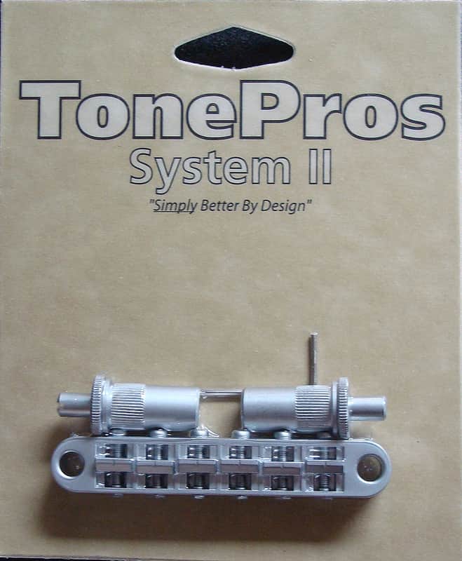 T3BT-SC TonePros (Metric Thread) Tune-O-Matic Bridge, Satin | Reverb