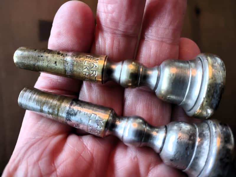 Pair Martin Elkhart Trumpet Mouthpieces 9 and 10 | Reverb