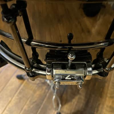 Ludwig LW6514 Black Magic 6.5x14" 10-Lug Brass Snare Drum | Reverb