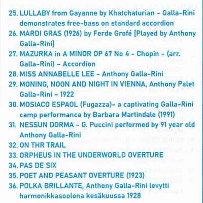 Anthony Galla-Rini Massive Collection - DVD Containing 52 | Reverb