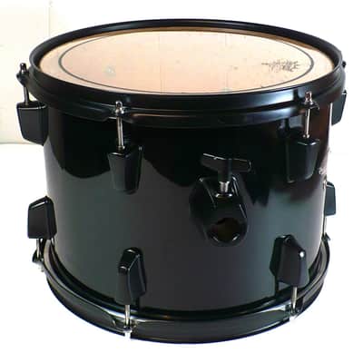 Percussion Plus 12" Mounted Tom / Gloss Black Wrap | Reverb