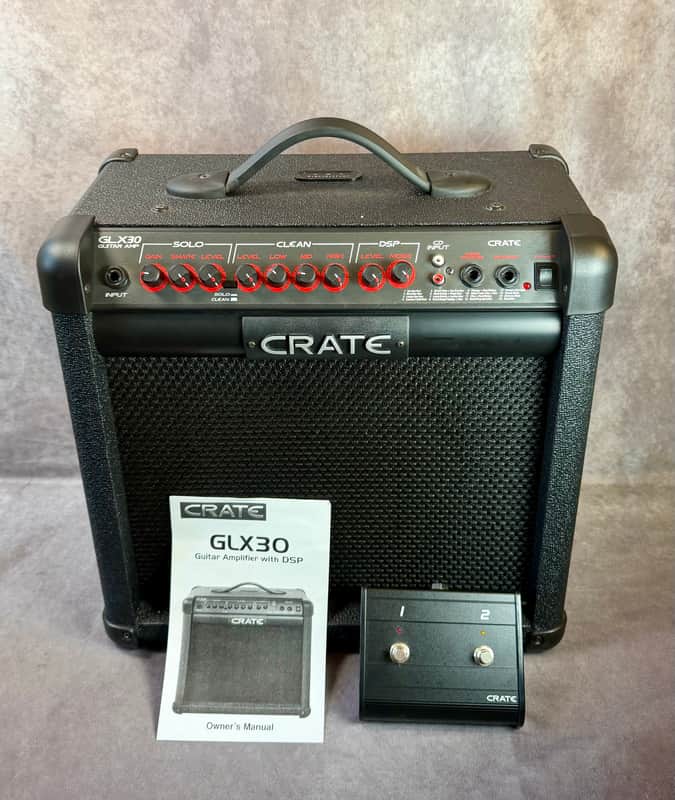 Crate GLX30 with Footswitch - Black | Reverb