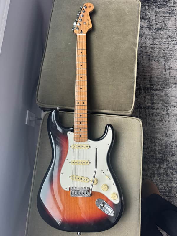 2024 “Frankenstrat” American body, Mexican fret 2024 Sunburt | Reverb