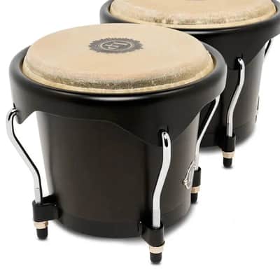 LP City II Mango Wood Bongos Black | Reverb