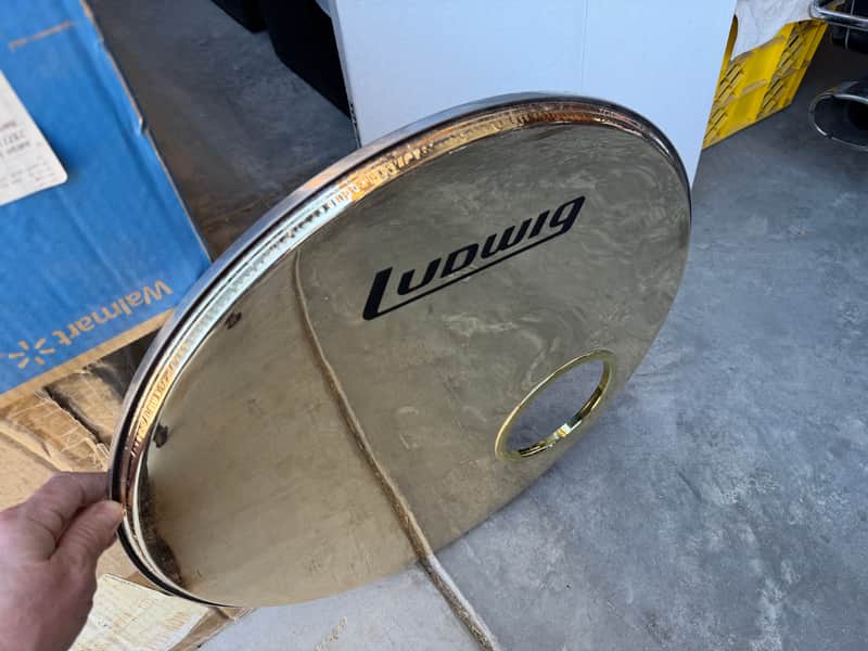 Ludwig Gold Starfire 22" Bass drum Reso Head 90s/2000s - | Reverb
