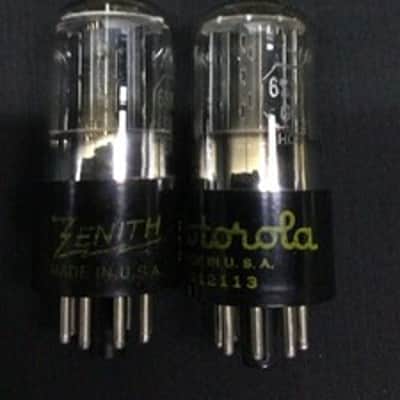 MATCHED PAIR SYLVANIA Made 6SN7GT Flat Black Plate | Reverb Australia