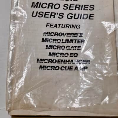 Alesis MicroVerb 2 w/box & power supply 1990s - Black - Hear | Reverb