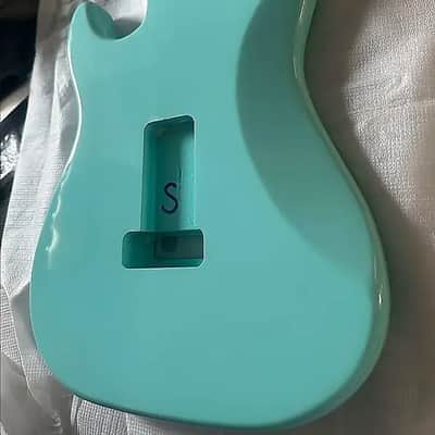 Light Blue HSH Basswood Stratocaster Strat Style Guitar Body | Reverb