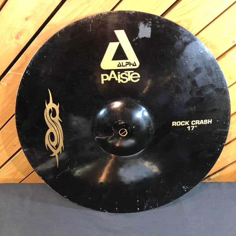 Paiste 17" Black Alpha Slipknot Edition Rock Crash Cymbal | Reverb