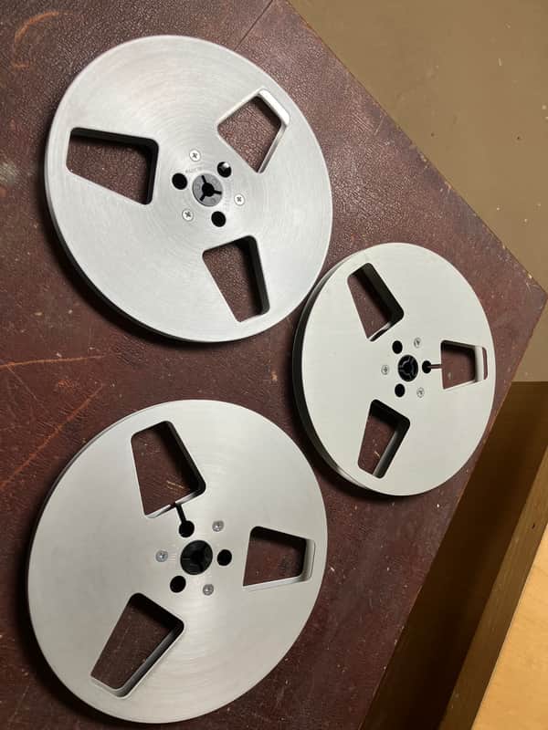 Meister 7” Metal Take Up Reels - Silver | Reverb
