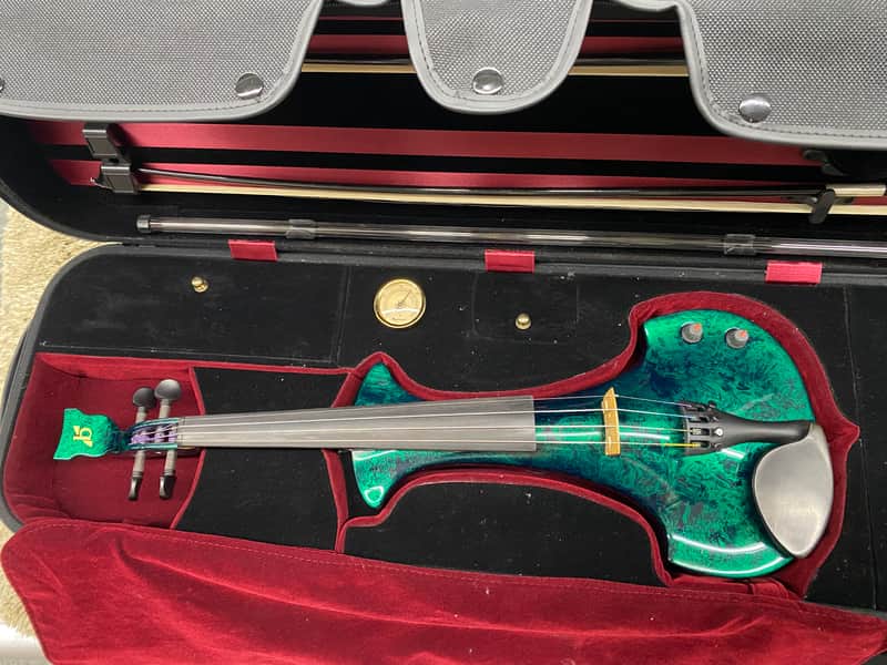 Bridge Aquila Series 4-String Electric Violin - Green Marble | Reverb