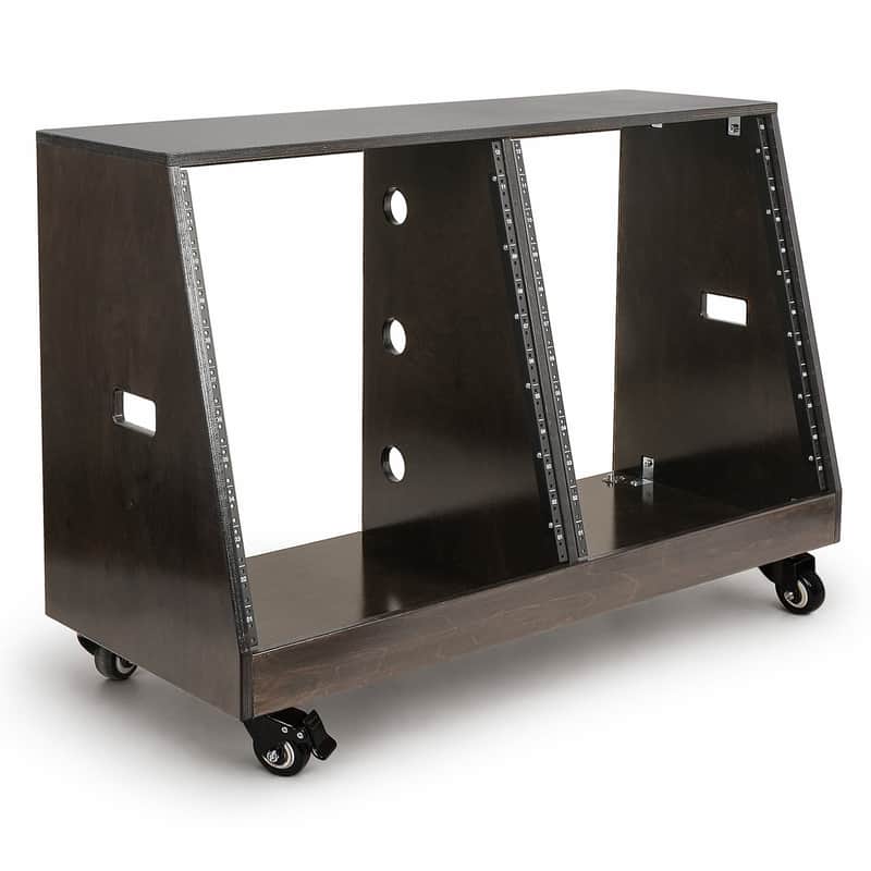 SDRK-D12TD | DIY 2 x 12U Slanted Double-Bay Studio Rack with | Reverb
