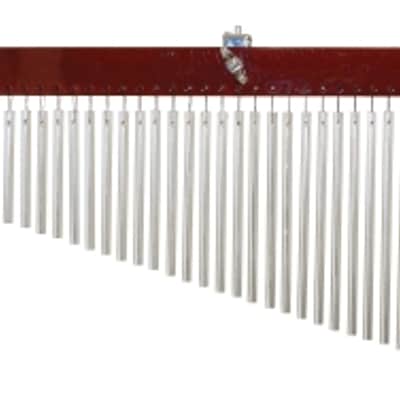 Tycoon 36 Chrome Chimes w/ Brown Finish Wood Bar TIM-36CBR | Reverb
