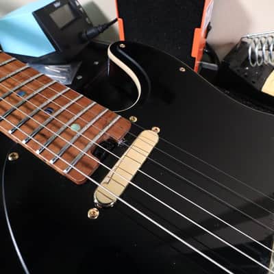 Soloking Custom Shop T-Style Electric Guitar Roasted Flame | Reverb
