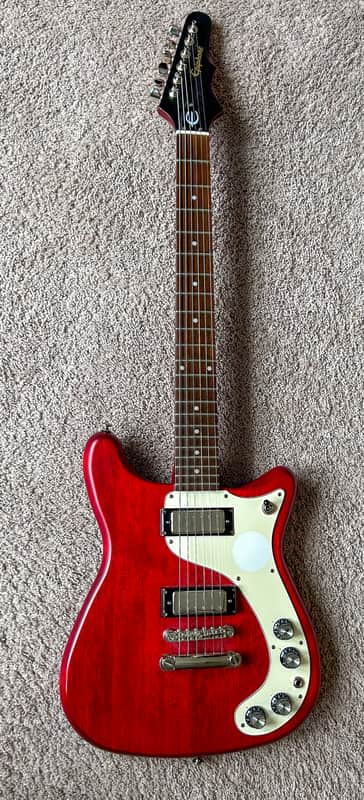Epiphone "1966" Worn Wilshire 2010 - Worn Cherry | Reverb