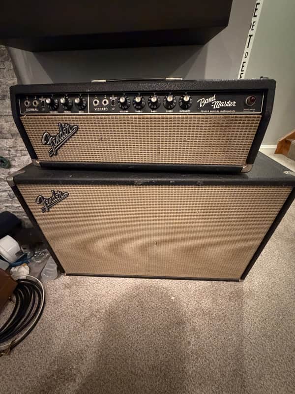 Fender Bandmaster 40-Watt 2-Channel 2x12" Piggyback Guitar | Reverb