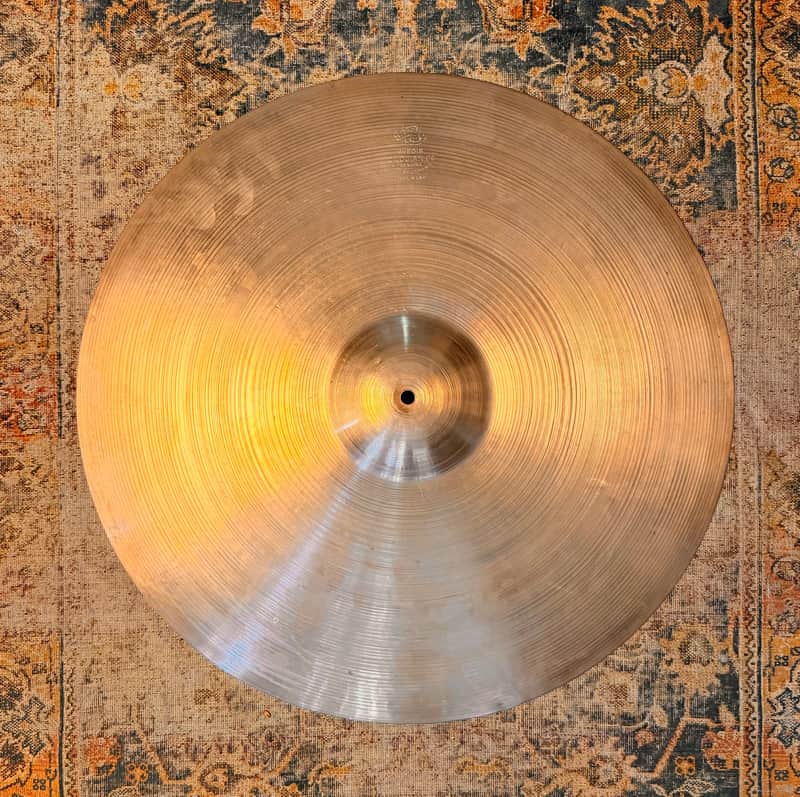 Rare LARGE STAMP Early 1950s Zildjian THIN CRASH RIDE 22” at | Reverb