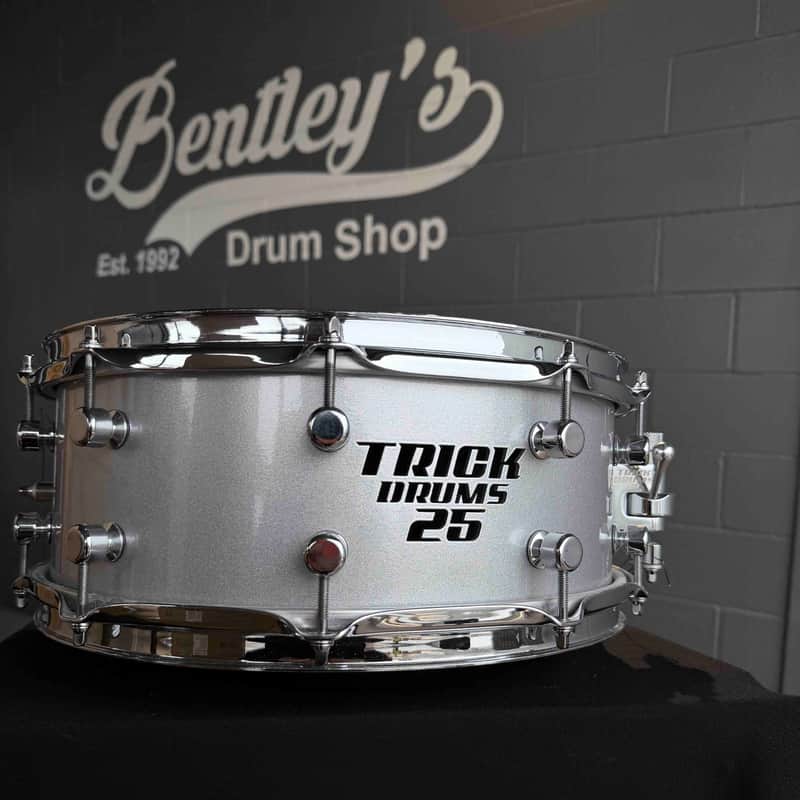 ~WOW!~ Trick 25th Anniversary 3.1mm Aluminum 5x14 Snare Drum | Reverb