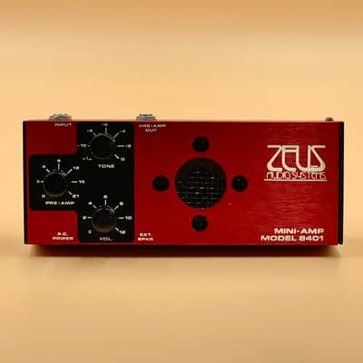 Zeus Audio Systems Mini-Amp Model 8401 Anodized Red PreAmp | Reverb
