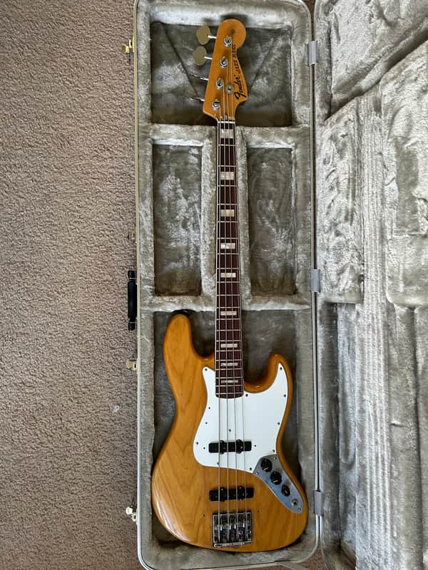 Fender Jazz Bass 1975 - Natural | Reverb
